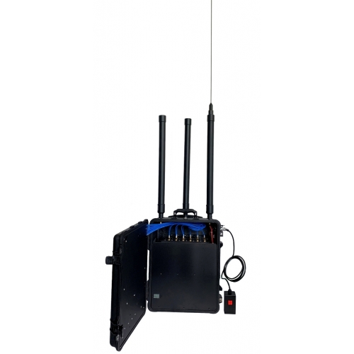 Portable EOD RC IED Bomb 230W 12 Bands 20MHz to 6GHz Jammer up to 150m