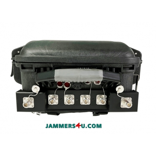 Man Pack Anti-Drone Jammer up to 8 bands Max 235W up to 4000m