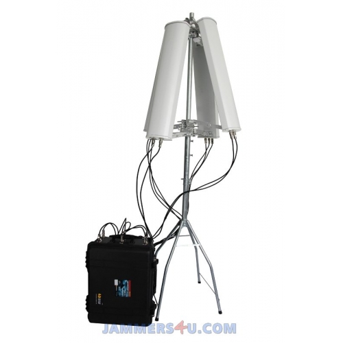 2.4Ghz 5Gz Wireless Network Jammer 160W up to 5km